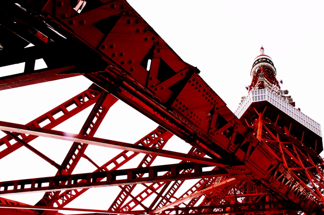Red steel frame by ひろぞう （ID：669817） - 写真共有サイト:PHOTOHITO